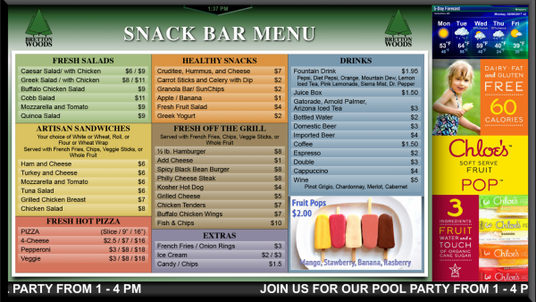 Signera Digital Signage - Private Clubs